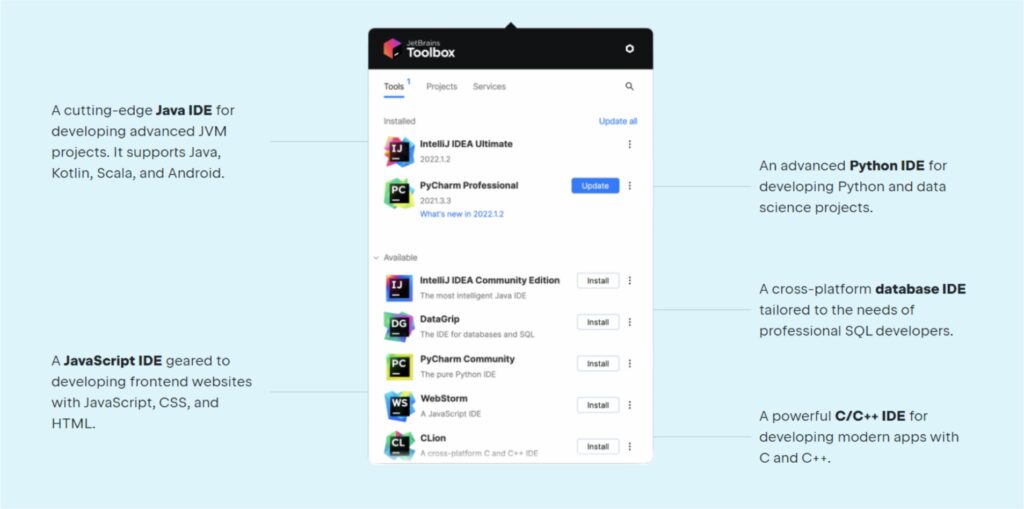 JetBrains Toolbox | DevTools